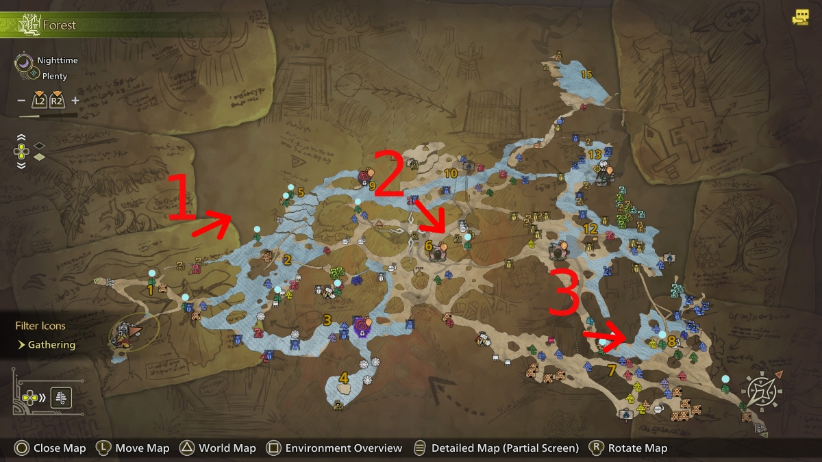 Scarlet Forest Zone Guide (Camps, Materials, Farming Routes) for ...